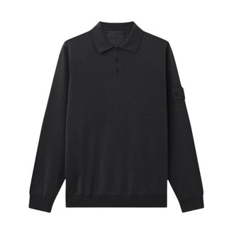 Stone Island Homme, Tops, Noir, Taille: 2XL Polo en maille