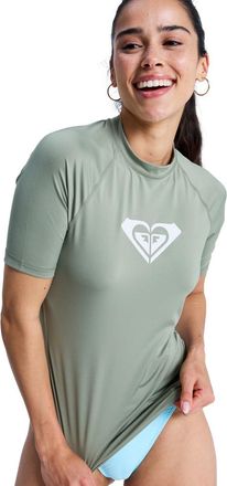 Roxy Kurzärmeliges Rash-Weste, ganzes Herz, SS, für Damen, Grün