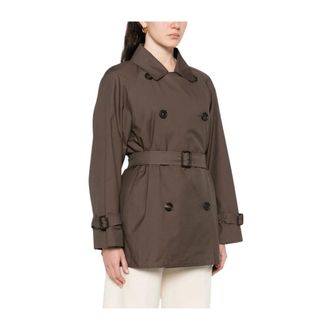 Max Mara Femme, Manteaux, Brun, Taille: 38 FR Calle Trench