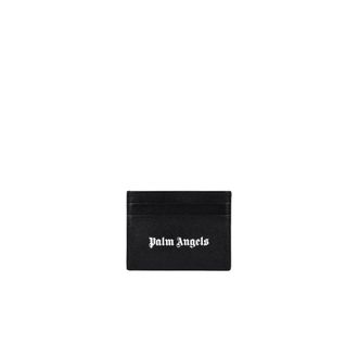 Palm Angels Logo-Print Leder Kartenetui - - Accessories - Herren - Schwarzk - ONE SIZE