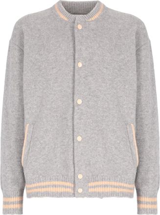 Laneus veste bomber à boutons pression - Gris