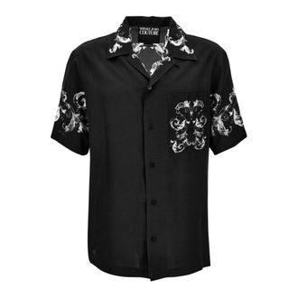 Versace Jeans Couture Kurz&auml;rmeliges Hemd - - Shirts - Herren - Schwarzk - S