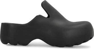 Bottega Veneta Femme, Chaussures, Noir, Taille: 38 EU Mules en Caoutchouc Bout Rond Chaussures