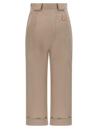 Max Mara Womens Beige Cotton Casual Pants