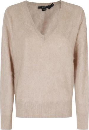 Seventy Pull &agrave; col en V - Femme - Pulls - Beige - Taille: 38 FR