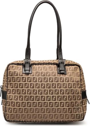 Fendi Hobo Bags - Zucchino Canvas Shoulder Bag - Gr. unisize - in Braun - f&uuml;r Damen