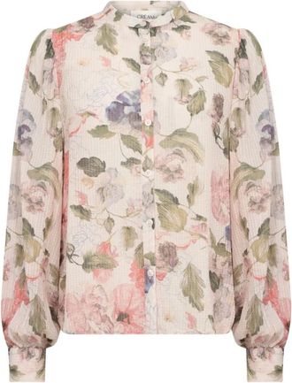 Cream Femme, Blouses et Chemises, Multicolore, Taille: 36 FR Chemise Blouse &agrave; Manches Longues