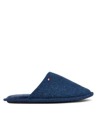 Tommy Hilfiger Hausschuhe Hilfiger Herringbone House Shoe FM0FM06018 Dunkelblau