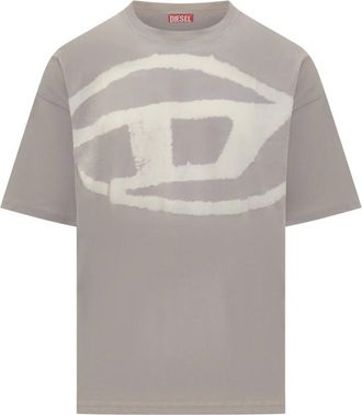 Diesel Homme, Tops, Gris, Taille: 2XL T-Boxt-Bleach T-shirt