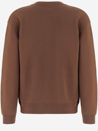 J.W.Anderson Mens Sweatshirt Embroidered Cotton Brown Sweatshirts Sweater