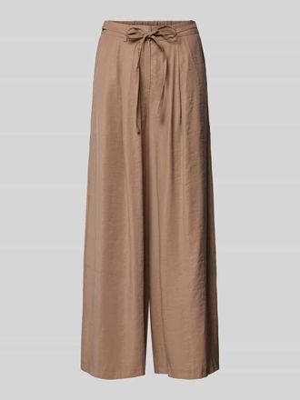 More & More Stoffhose mit elastischem Bund und Bindeg&uuml;rtel