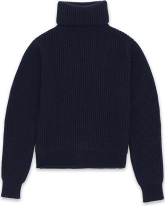 Fortela Femme, Pulls, Bleu, Taille: 40 FR Pull col roul&eacute; en cachemire Laura