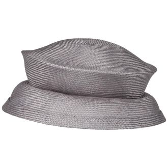 Seeberger Sisal Strohhut Damen - Made in Germany Sommerhut Damenhut Reisehut Sommer Fr&uuml;hling-Sommer - One Size hellgrau