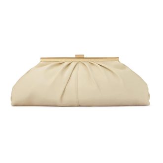 Kazar Cremefarbene Leder-Clutch-Tasche - - Bags - Damen - Beige - ONE SIZE