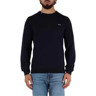 Sun 68 K45101 Rundhals-Strick - - Knitwear - Herren - Blau - M