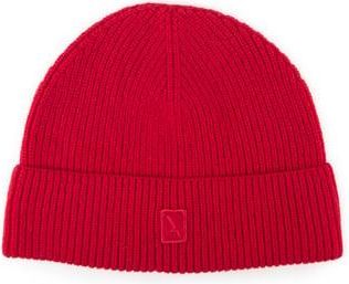 Aigle Bonnet &agrave; revers uni en laine m&eacute;lang&eacute;e