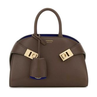 Ferragamo Mini Hug Handtasche - - Bags - Damen - Braun - ONE SIZE