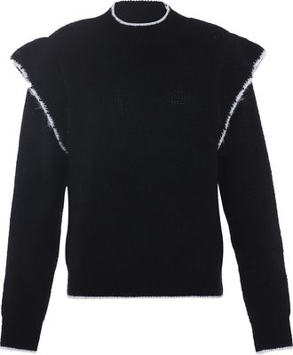 Faina Strickpullover Damen schwarz