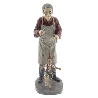 Clayre & Eef 6PR2417 Deko Mann mit Marionette Ca. 16 x 14 x 36 cm