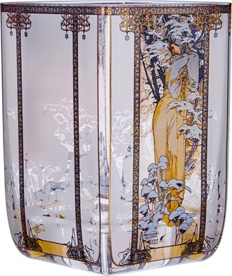 GOEBEL 66-928-54-0 Porzellan-Windlicht Winter 1900, Bunt