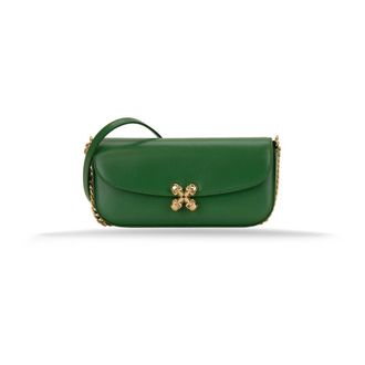 Alexander McQueen Small Skull Flower Bag - - Bags - Damen - Gr&uuml;n - ONE SIZE