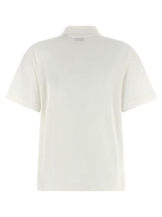 Burberry Womens White Cotton Polo Shirt