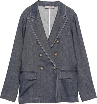 D.exterior Femme, Vestes, Bleu, Taille: 38 FR Blazers