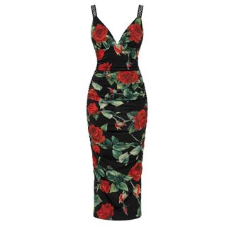 Dolce & Gabbana Midi-Kleid - - Dresses - Damen - Mehrfarbig - 2XS