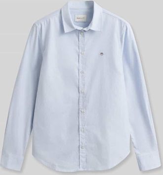 GANT Slim Fit Hemdbluse mit Logo-Stitching