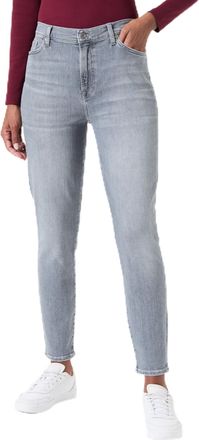 7 For All Mankind Womens HW Skinny SliIllRun Jeans, Grey, XXS