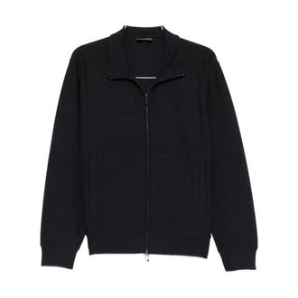 Emporio Armani Full Zip Sweatshirt - - Sweatshirts & Hoodies - Herren - Schwarzk - M