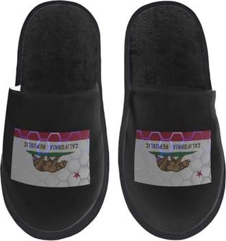 Generic Pantoufle Drapeau De La Californie Chausson Maison Doux Chaussons Pour Homme Int&eacute;rieur Chambre M