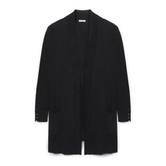 Fiorella Rubino Oversized Cardigan aus Lenzing Ecovero Viskose - - Knitwear - Damen - Schwarzk - XL