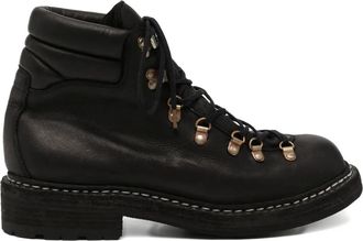 Guidi bottines à lacets - Noir