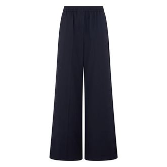 Max Mara Femme, Pantalons, Noir, Taille: 36 FR Loose Wool Pantalons