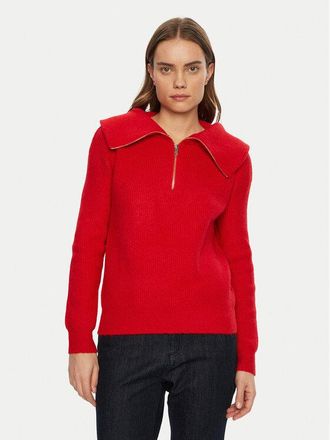 Morgan Pullover 242-MCOLAR Rot Regular Fit