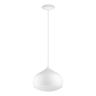 Eglo connect LED Pendelleuchte Comba-C, 1 flammige H&auml;ngelampe, H&auml;ngeleuchte aus Stahl und Kunststoff in Wei&szlig;, Farbtemperaturwechsel (warm, neutral, kalt), 
