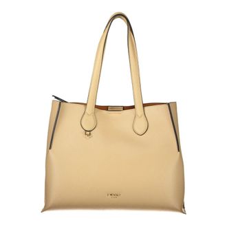 Twinset Einkaufstasche mit Logo - - Bags - Damen - Beige - ONE SIZE