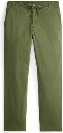 Polo Ralph Lauren Pantalon droit taille &eacute;lastiqu&eacute;e en coton