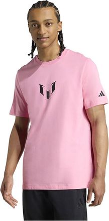 adidas Mens Messi Graphic T-Shirt Easy Pink L