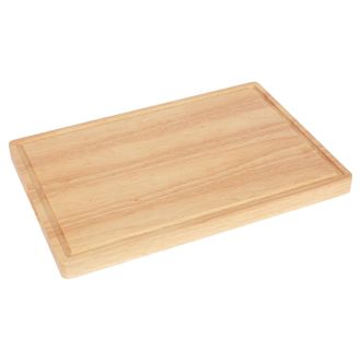 Argon Tableware 1x Hackklotz Hackbrett aus Holz - 45cm x 30cm - Extra Gro&szlig; Dick K&uuml;che Essen Fleisch Brot Schneiden Portion Arbeitsplatte Einheit