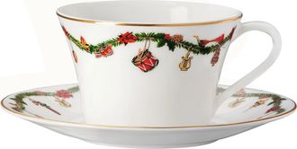 Hutschenreuther 02048-726037-14675 Nora Christmas Tee-/Cappuccinotasse 2tlg. (1 Set)