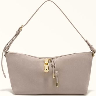 Furla Debby Schultertasche Toni Linen Wildleder + Sidney-kalbsleder Damen