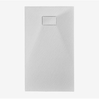 Sklum Sklum - Soho rechteckige, rutschfeste, extraflache Duschwanne aus SMC-Harz Weiss 140 x 90 cm