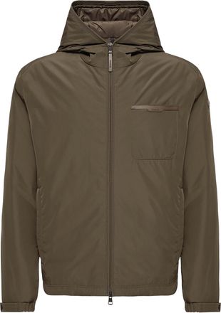 Moncler Moncler Doudoune Courte &Agrave; Capuche Austerin, Homme, Vert, Taille: 0