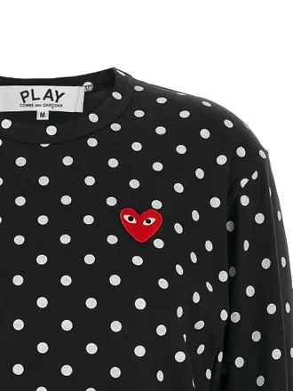 Comme Des Gar&ccedil;ons Comme Des Gar&ccedil;Ons Play Polka Dot T-Shirt - Black