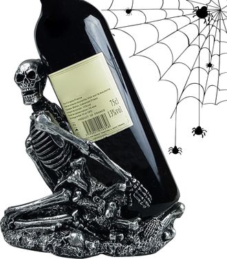 Generic Weinflaschenhalter - 19x12x18cm Dragon -Figur, Organisator mit Fantasy -Themen, einzigartiges handgefertigtes Design mit antikem Finish | Home Ornamen