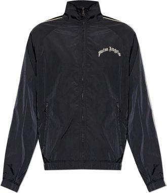 Palm Angels Homme, Vestes, Noir, Taille: XS Veste L&eacute;g&egrave;re &agrave; Col Roul&eacute;