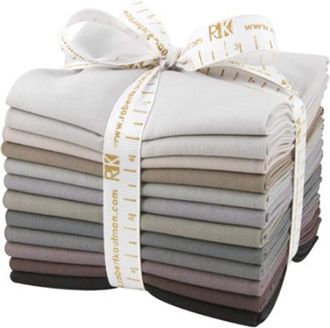 Robert Kaufman Fabrics Fat Quarter Bundle Kona Cotton Grey Area 12 St&uuml;ck