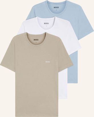 HUGO BOSS 3er-Pack T-Shirts Tshirtrn 3p Classic Regular Fit grau